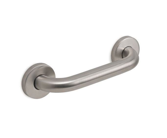 G Pro Brushed Steel Grab Bar - in 2 sizes - NotJustTaps.co.uk