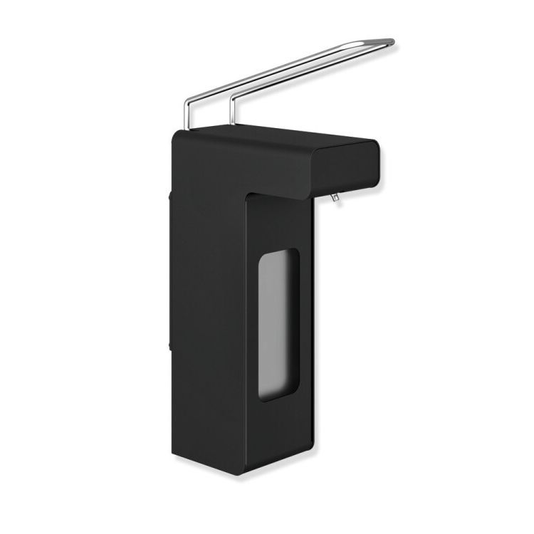 HEWI Medical Lever Soap Dispenser - Black - NotJustTaps.co.uk
