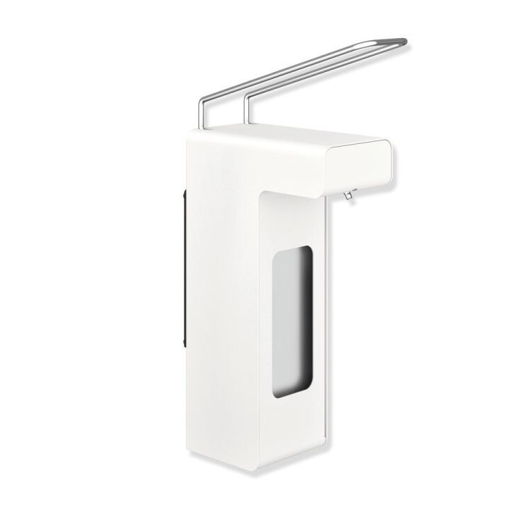 HEWI Medical Lever Soap Dispenser - White - NotJustTaps.co.uk