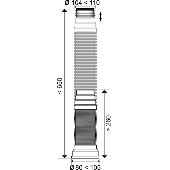 Jollyflex Extendable Pan Connector - NotJustTaps.co.uk