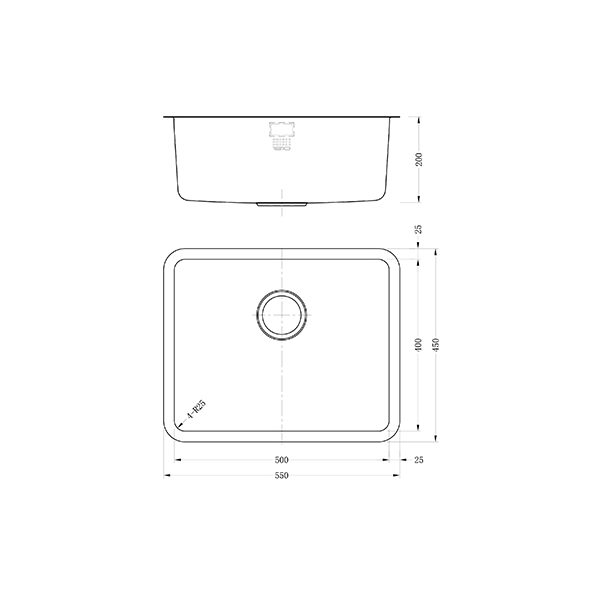 Luxso Plus Undermount Sink - NotJustTaps.co.uk
