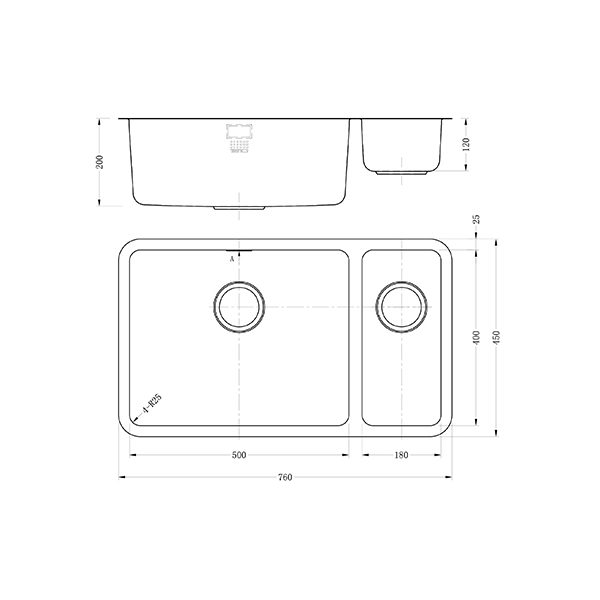 Luxso Plus Undermount Sink - NotJustTaps.co.uk