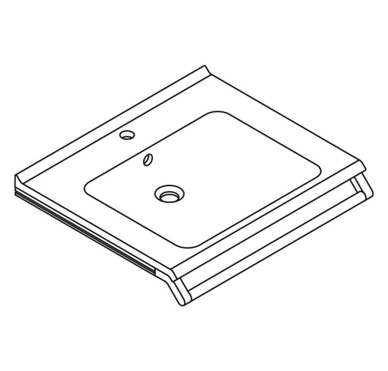 Hewi Modular 650mm Washbasin Grab Rail Set - NotJustTaps.co.uk