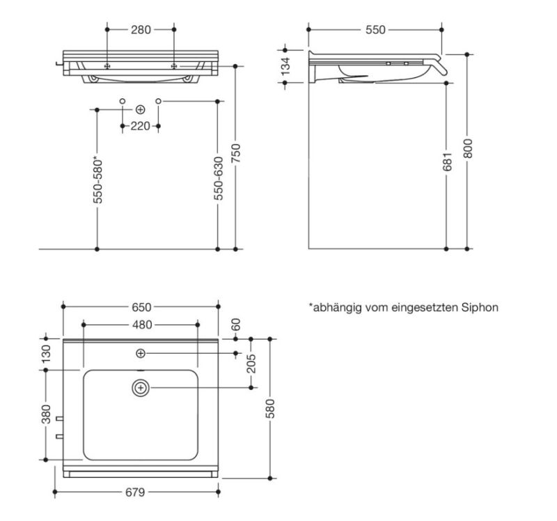 Hewi Modular 650mm Washbasin Rail & Hooks Set - NotJustTaps.co.uk