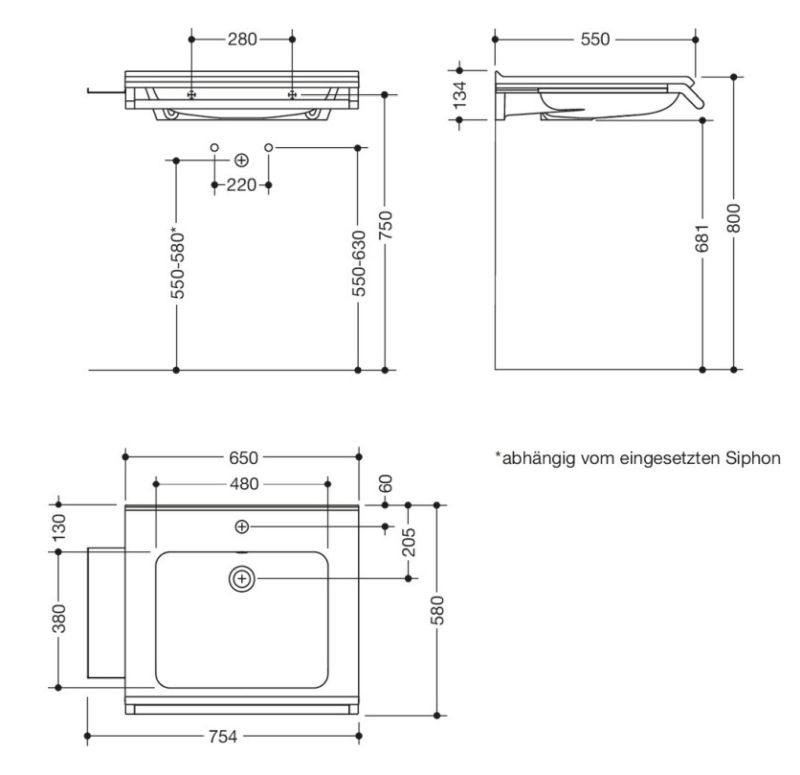 Hewi Modular 650mm Washbasin Grab Rail & Shelf Set - NotJustTaps.co.uk