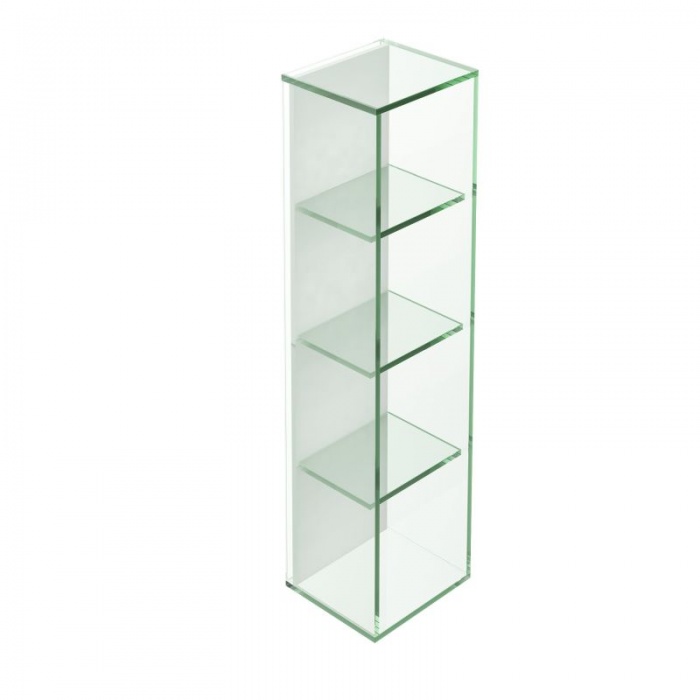 Pier 4 box glass shelf - clear - NotJustTaps.co.uk