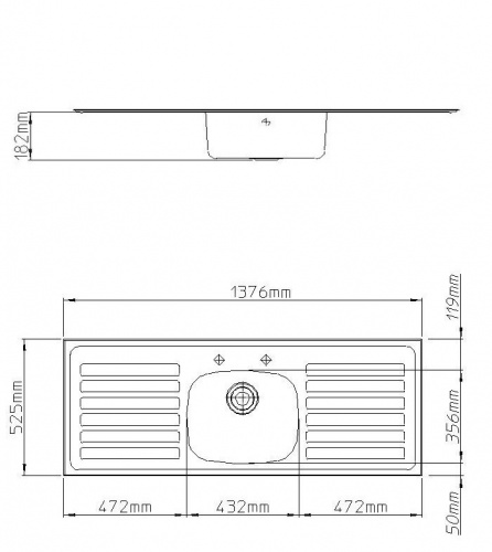 316 Grade Double Drainer Laboratory Sinks - NotJustTaps.co.uk