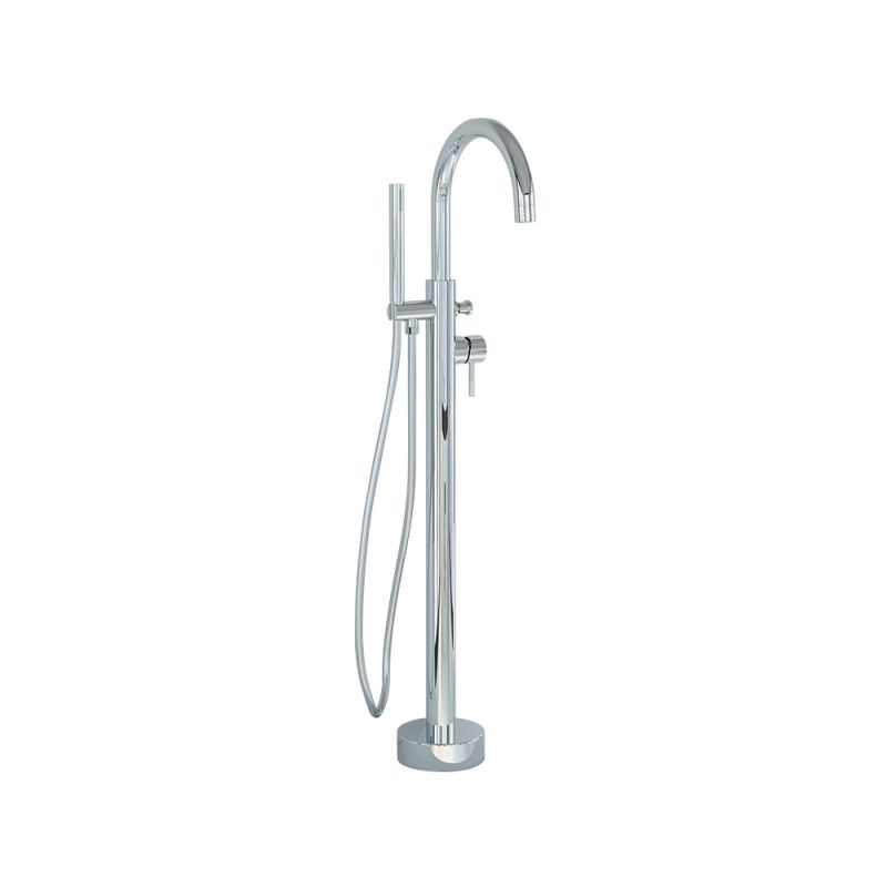 Ravine Floor Standing Bath Shower Mixer - Chrome - NotJustTaps.co.uk