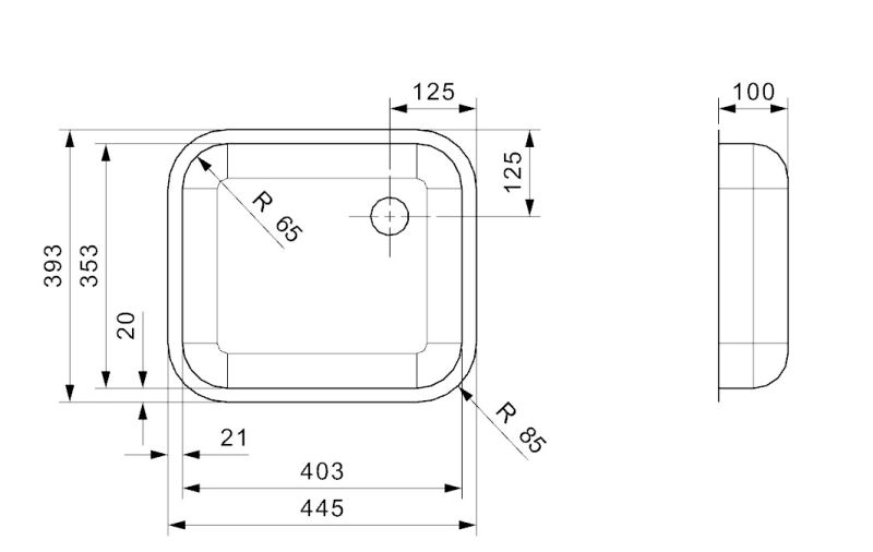 Accessible Kitchen Sink Bowl |100mm Depth DDA Kitchen Sink ...