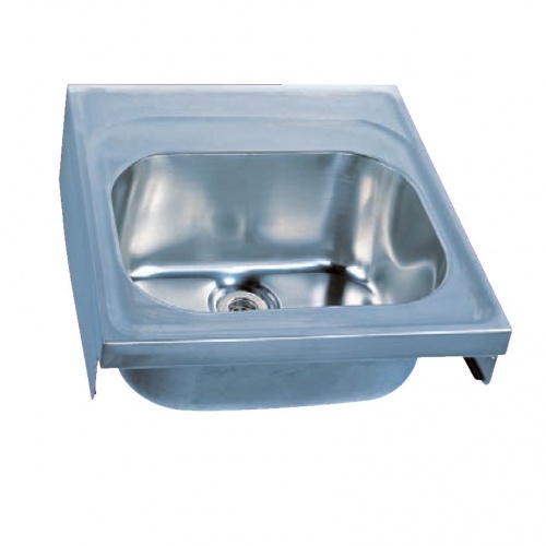 HTM64 Single Bowl Stainless Wall Scrub Basin - NotJustTaps.co.uk