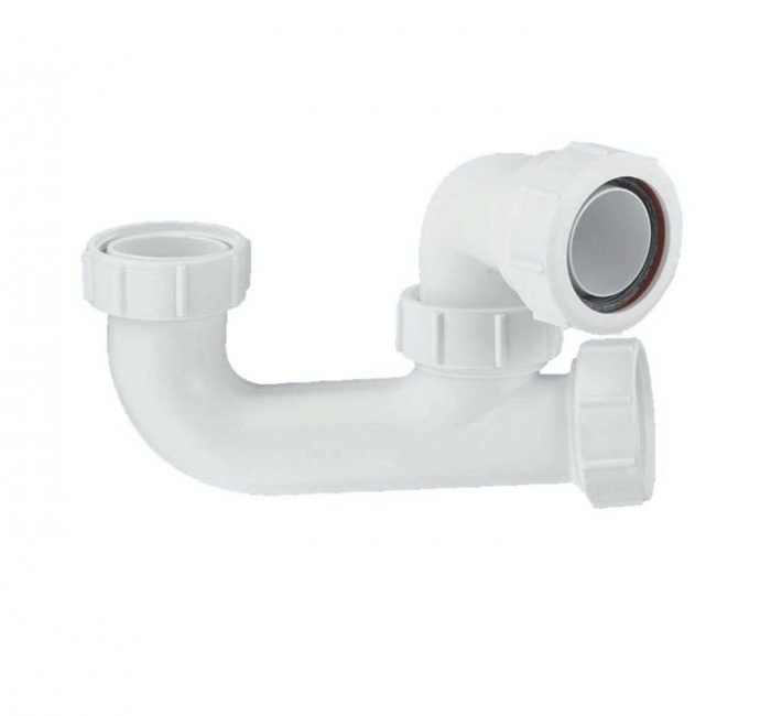 SM10 Shallow Depth Bath Waste Trap - NotJustTaps.co.uk