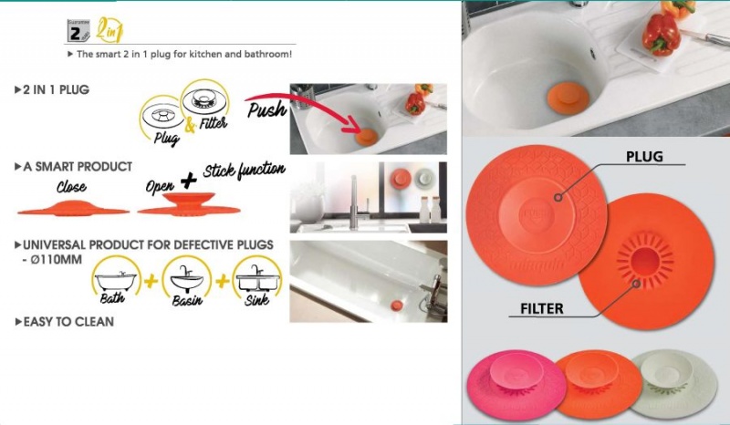 Superplug universal plug for kitchens and bathrooms - NotJustTaps.co.uk