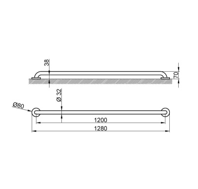 Bathroom grab rails | Luxury grab bars & rails - NotJustTaps.co.uk