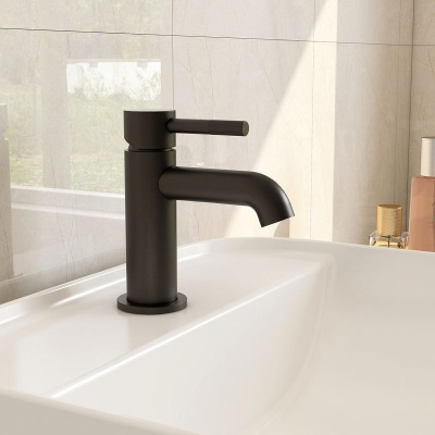 Ravine Basin Mixer - Matte Black - NotJustTaps.co.uk