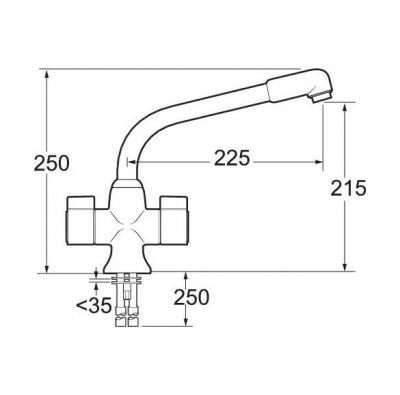Deva Premium Beige Sink Mixer - NotJustTaps.co.uk