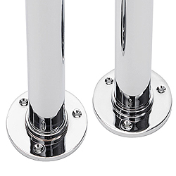 Pair 3/4 inch Bath Standpipes for Bath Taps with Legs - NotJustTaps.co.uk