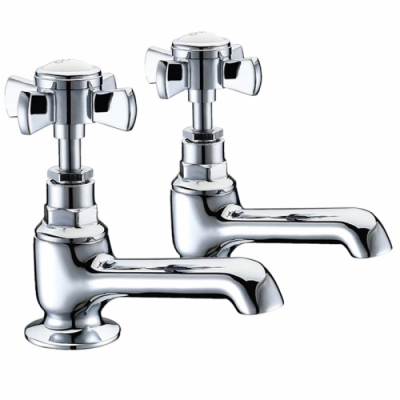 Wisley Classic Bath Pillar Taps - NotJustTaps.co.uk